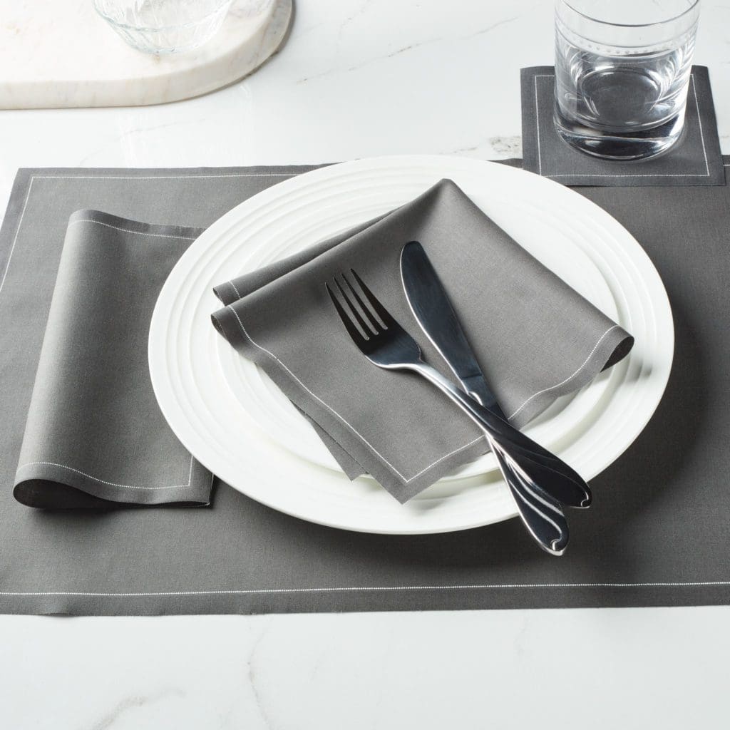 Black Basics Collection Napkins Set - Eco-Friendly