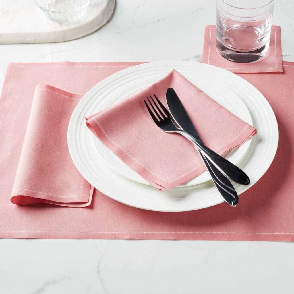 Lipstick Red Basics Collection Napkins Set - Eco-Friendly