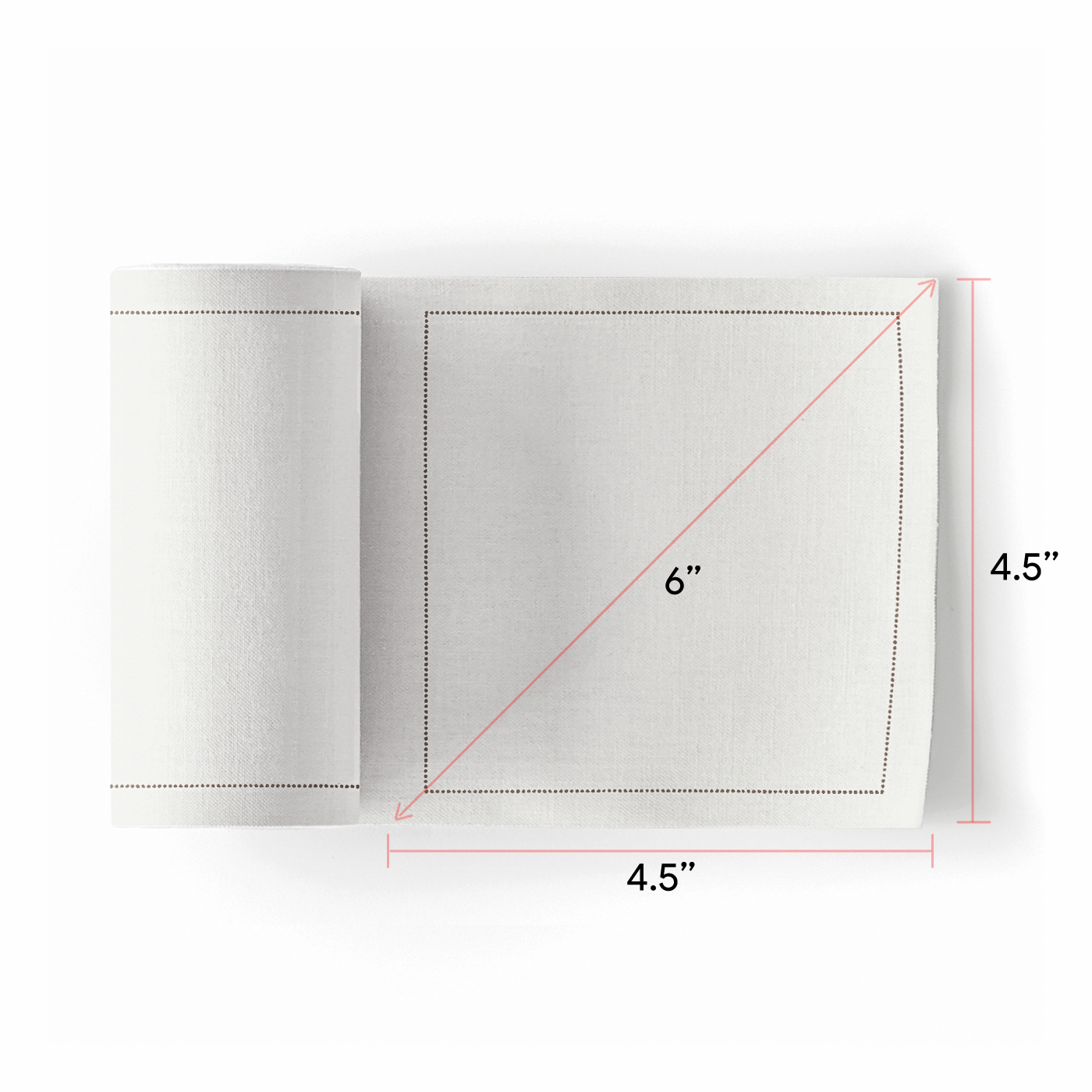 Cream Cotton Cocktail Napkins 50 Units